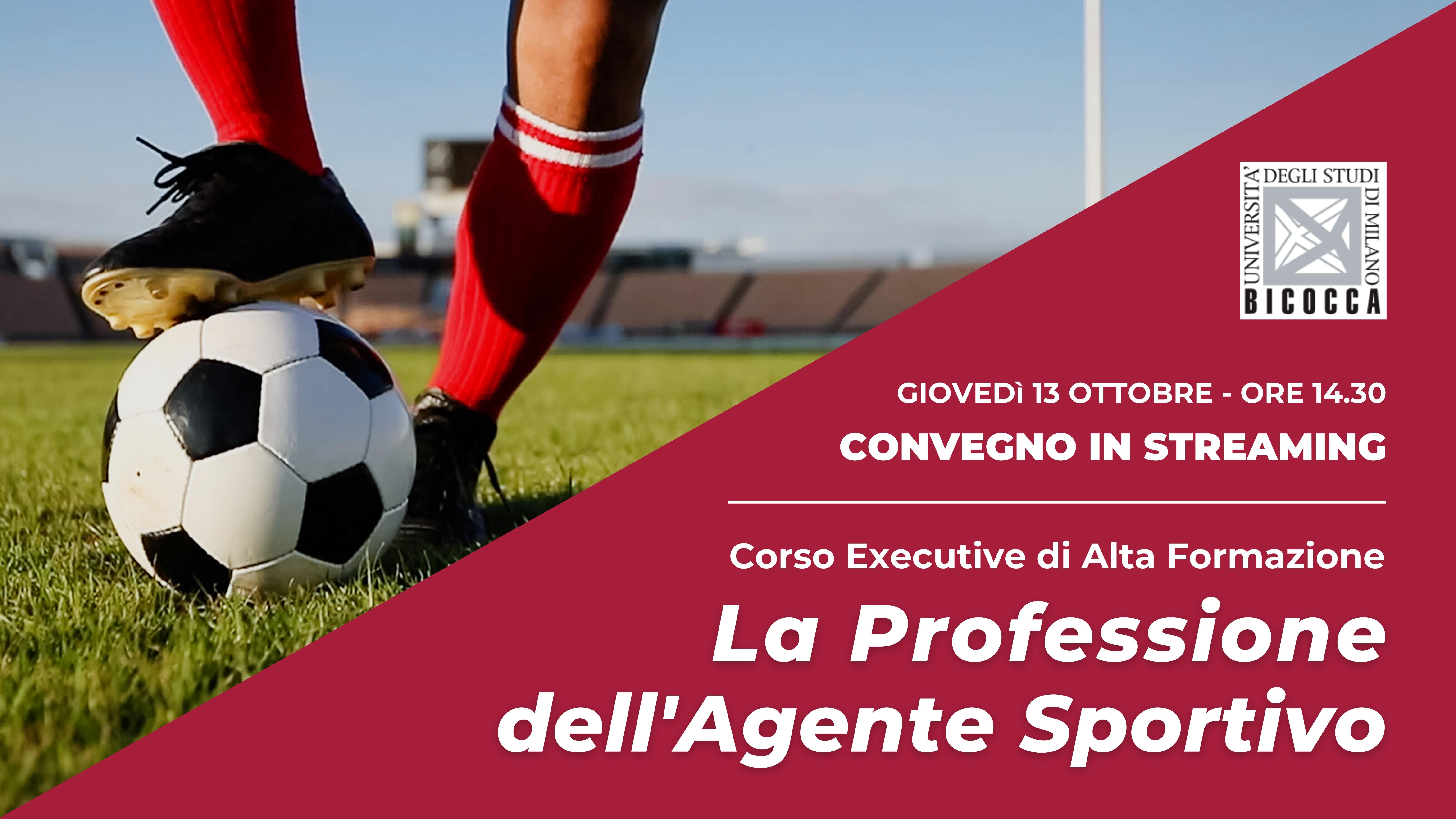 Convegno webinar La Professione dell’Agente Sportivo | Università degli ...